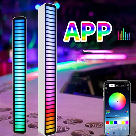 3240led 사운드 반응형 Led 라이트 바 Rgb 사운드 컨트롤 리듬 디스플레이 라이트 자동차 Dj 스튜디오 데스크탑