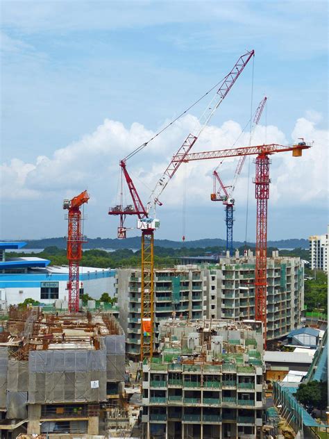 城市建筑建设施工与塔吊图片 千叶网