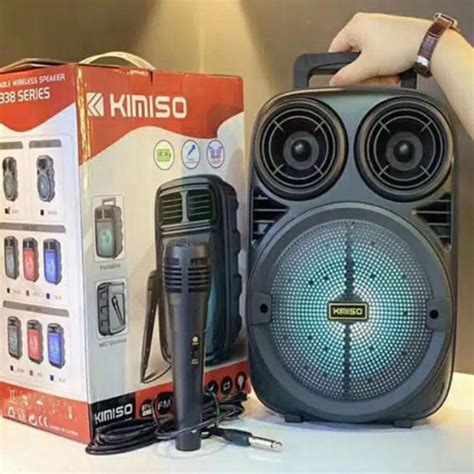 Jual SPEAKER BLUETOOTH KMS 3381 FREE MIC KARAOKE Shopee Indonesia