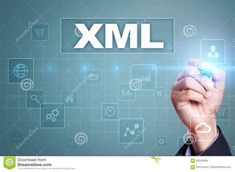 Xml Web Development Internet And Technology Concept Stock Image Image Of Sign Honeycomb