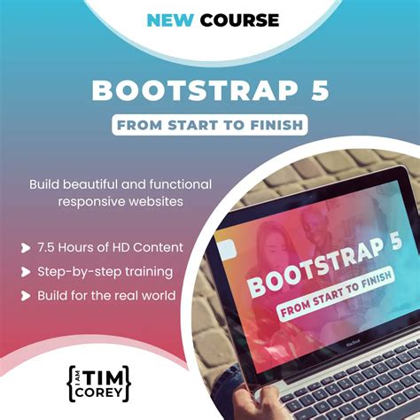Tim Corey On Twitter 🎉announcing Our Brand New Online Course Bootstrap 5 🚀 Learn To Use The