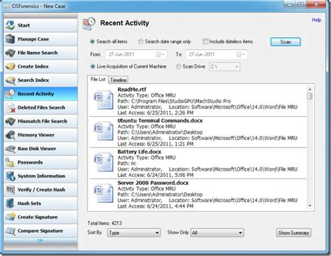 Extract Forensic Data From Computers With Osforensics