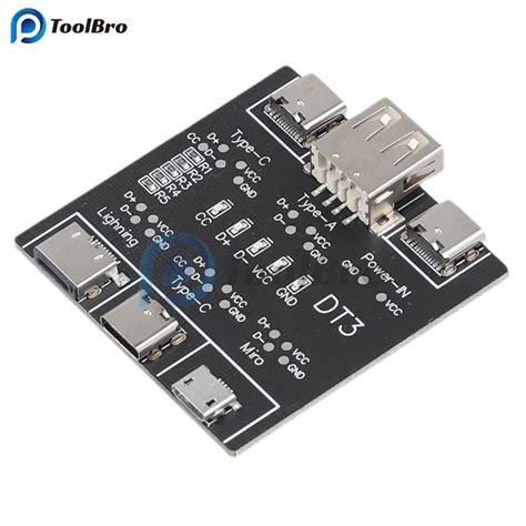 Dt3 Data Cable Detection Board Type C Micro Usb C Cable Tester Short Circuit On Off Switching