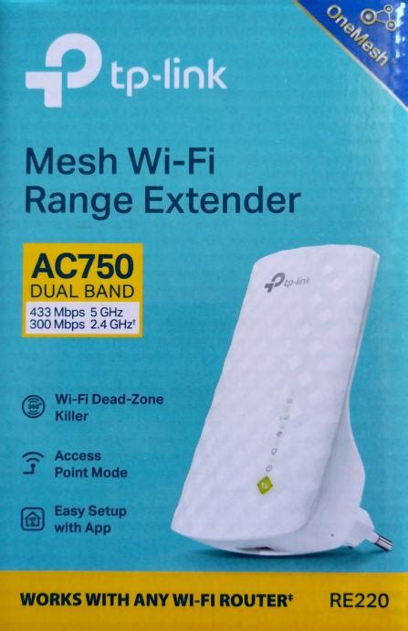 TP LINK AC750 DUAL BAND pojačivač WiFI signala repeater