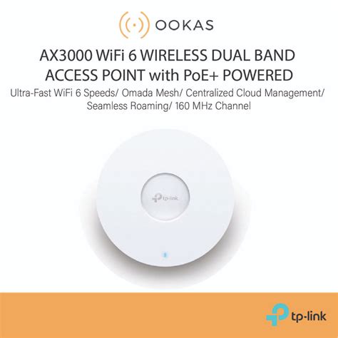 Tp Link Ax Ceiling Mount Dual Band Wifi Access Point Poe Eap Eap Shopee Philippines