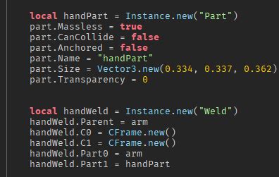 How Can I Attach A Part To The Players Hand Scripting Support