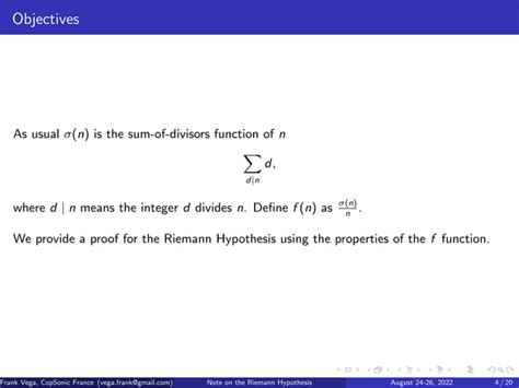 Note On The Riemann Hypothesis Pdf Physics Science