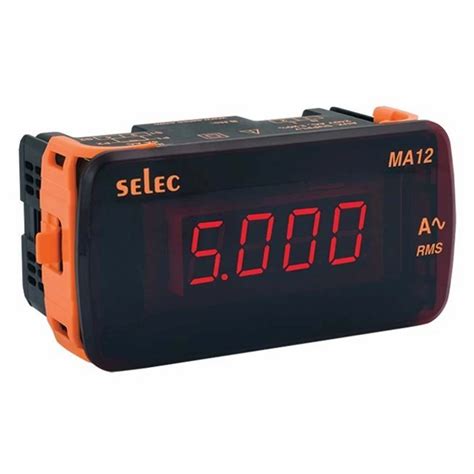 1 Phase 7 Segment Led Selec Ma12 Digital Ammeter For Industrial Dimension 48 X 96mm At ₹ 632