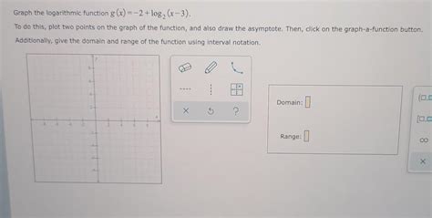 Solved Graph The Logarithmic Function G X 2 Log2 X 3