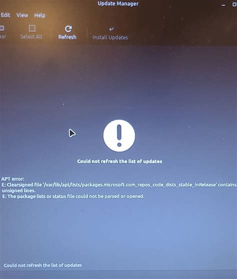 tried do update some apt repository r linux4noobs