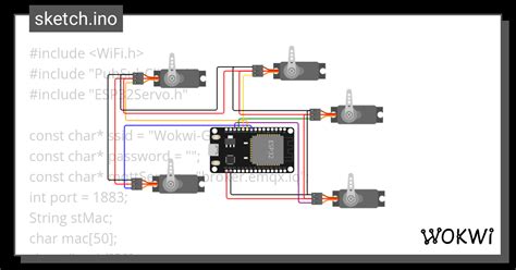 Servo Mqtt Wokwi Esp32 Stm32 Arduino Simulator
