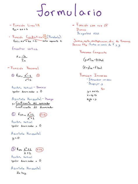 Formulario Calculo Pdf