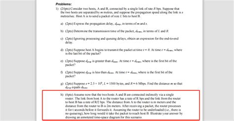 Solved Problems 1 20pts Consider Two Hosts A And B