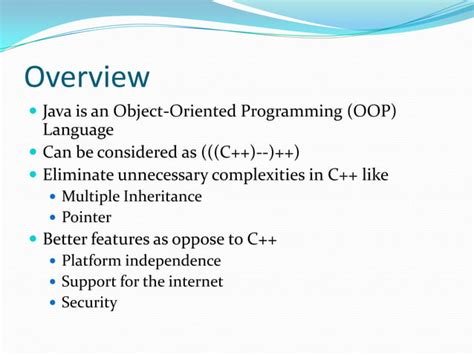 Java Fundamentals Pptx Programming Languages Computing