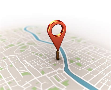 Premium Photo 3d Render Of Location Pin On Map