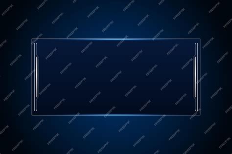미래의 과학 사용자 인터페이스 Hud 템플릿 프레임 디자인 기술 추상적인 배경 프리미엄 벡터