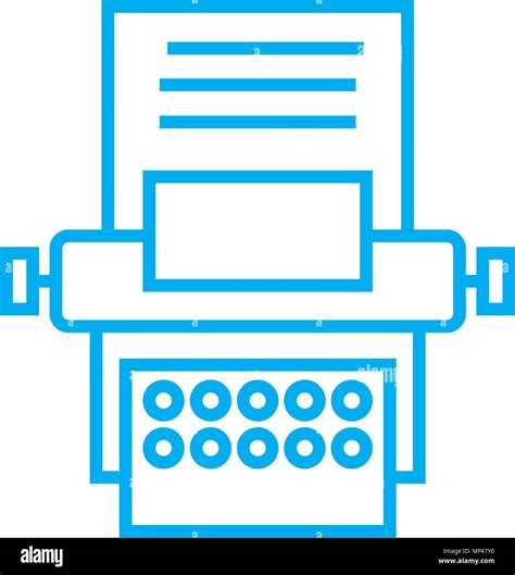 Secretarial Work Linear Icon Concept Secretarial Work Line Vector Sign Symbol Illustration