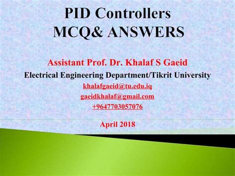 Pid Controller Mcq Answers Ppt Web Development Internet