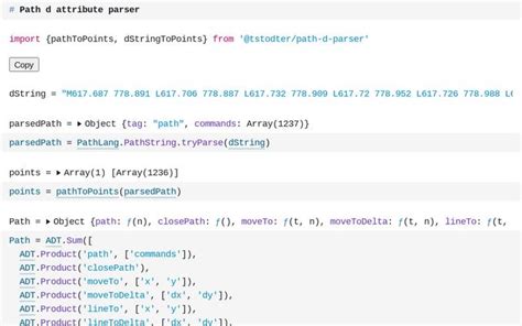 Path D Attribute Parser Travis Stodter Observable