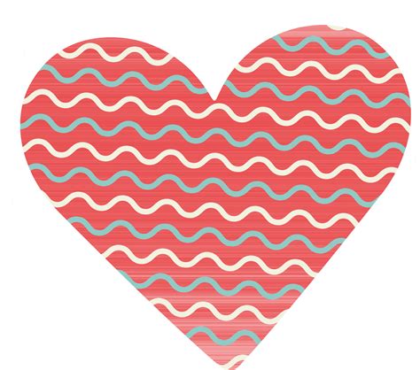 Wave Pattern Lines Decorated Heart In Red Color 24516427 Vector Art At Vecteezy