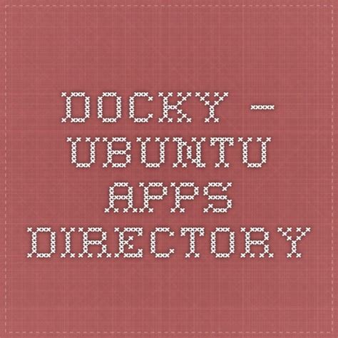 Docky Ubuntu Apps Directory