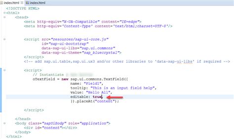 Ui5 Text Field Sapcodes