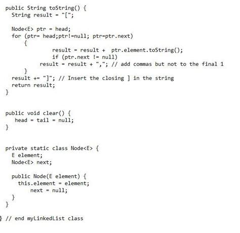 Solved Write A Java Method Getunique For The Mylinkedlist