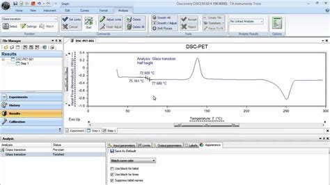 玻璃态转化和熔融峰 — Trios — Discovery Dsc Ta仪器