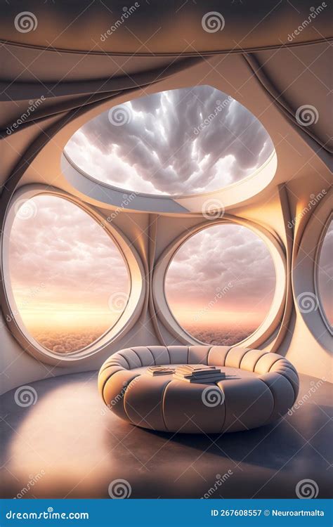 Luxury Interior Living Room Design Concept Stock Illustration