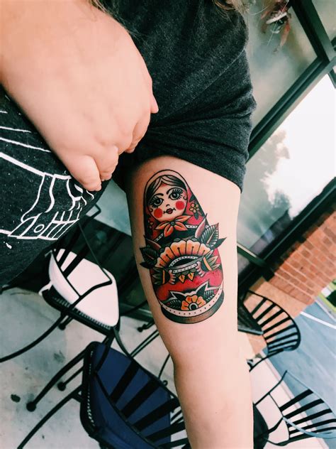 Traditional Matryoshka Doll Tattoo