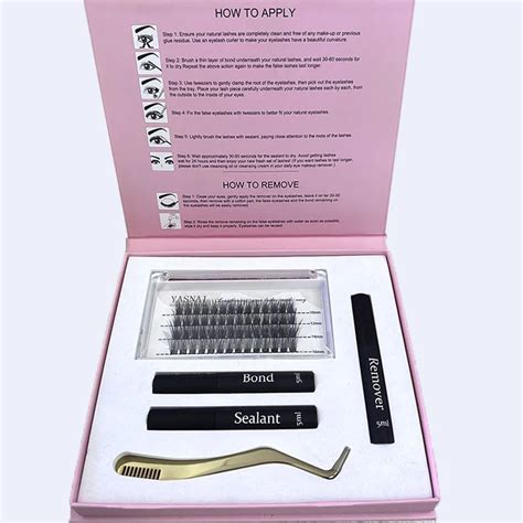 Diy Lashes Segmented Kit Diy Lash Kit Private Label Lash Clusters With Bond And Seal Buy Diy