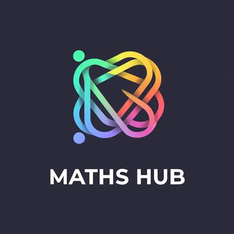 Logo Design For Maths Hub Mathematics Symbol In Clear Background For Education Industry Ai
