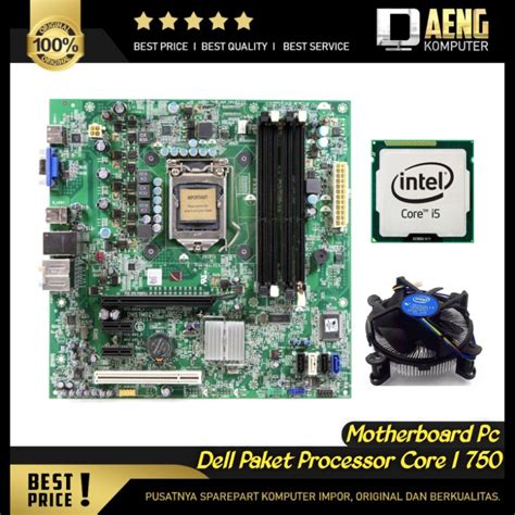Jual Motherboard Mainboard Mobo Dell Inspiron Paket Processor Intel Core I5 750 2 67 GHz 4 Slot