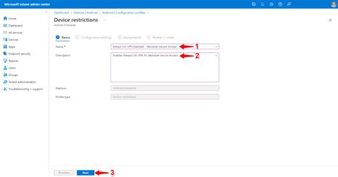Android Intune Creating An Always On Vpn Profile