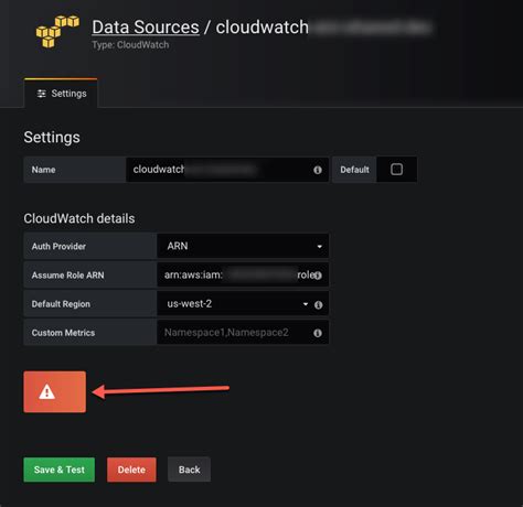 Not Able To Add A Data Source For Cloudwatch Using Arn · Issue 15104