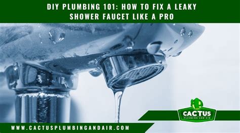 Diy Plumbing 101 How To Fix A Leaky Shower Faucet Like A Pro
