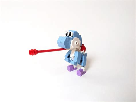 Lego Moc Light Blue Yoshi By Akibricks Rebrickable Build With Lego