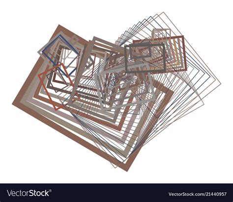 Color Abstract Square Rectangle Geometric Pattern Vector Image