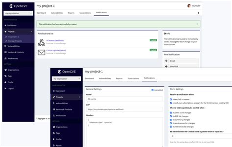 OpenCVE Opensource Vulnerability Management Platform