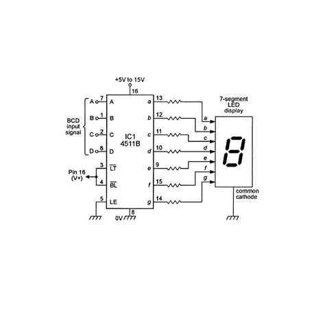 Bcd 7segment Decoder Module Based On Cd4511 Uge Electronics Egypt
