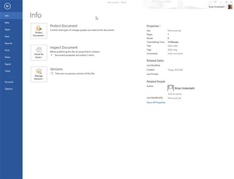 How To Use The Open Command In Word 2013 Dummies