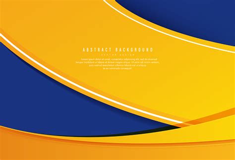 추상적인 노란색과 파란색 배경 텍스트를위한 공간이있는 현대 배너 템플릿 디자인 비즈니스 배너 포스터 프리젠 테이션 기업 브로셔 전단지를위한 정장 벡터 일러스트 레이 션 0