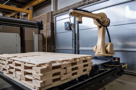 Palletizing Robot With Multiple Pallets And Boxes Preparing For