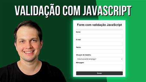 Como Criar Um Formulário Incrível Com Validações Em Javascript Tutorial Passo A Passo Youtube
