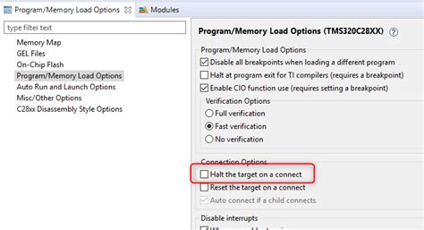 Ccstms320f280049 Ccs Debug Server Scripting Connect To Running