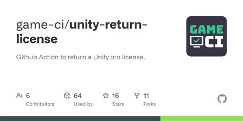 GitHub Game Ci Unity Return License Github Action To Return A Unity