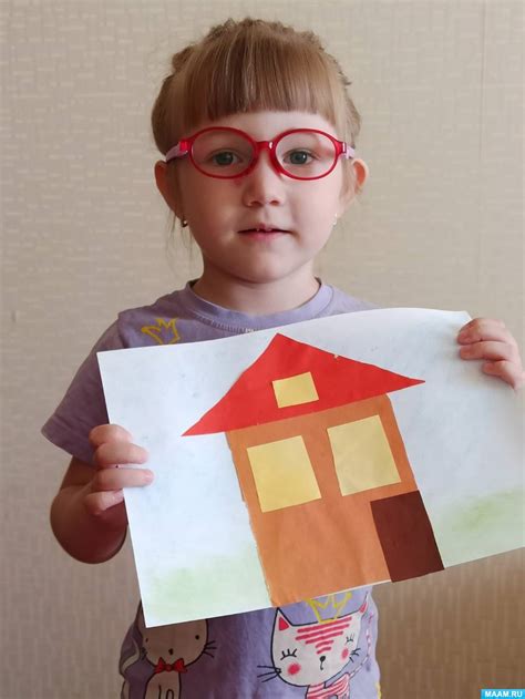 Занятие по аппликации для второй младшей группы «Домик 1 фото Воспитателям детских садов