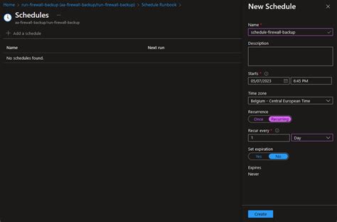Configure Backup For Azure Firewall