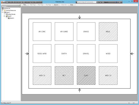 Some Hatch Patterns Are Not Displayed In Print Previews And Are Not Included On Printed Sheets
