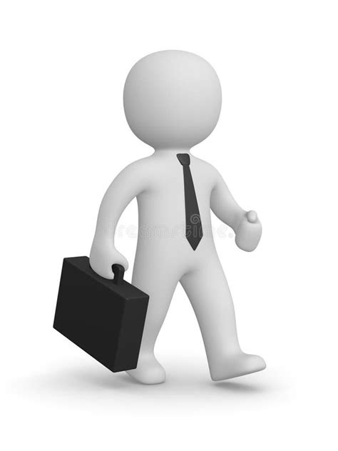 Businessman Walking With A Suitcase Stock Illustration Illustration